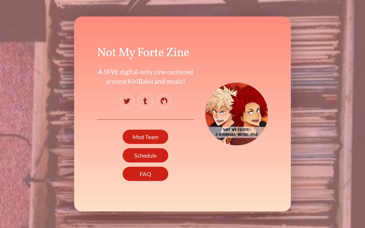 Not My Forte Zine